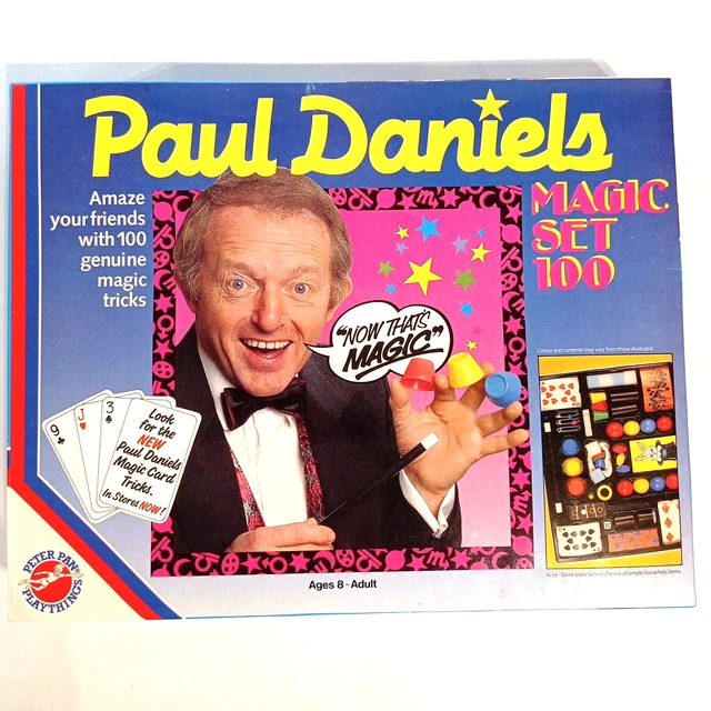 PAUL DANIEL’S MAGIC Set 100 Vintage 1986 Classic Peter Pan Playthings ...