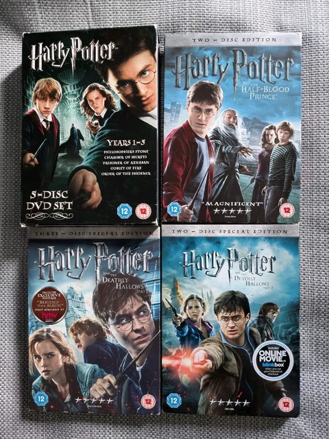 HARRY POTTER DVD Bundle Full Complete Collection Set 1-8 Wizarding ...