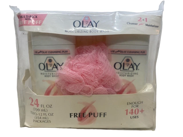 VINTAGE OIL OF Olay moisturizing body wash 2 In 1 Cleanser Plus ...