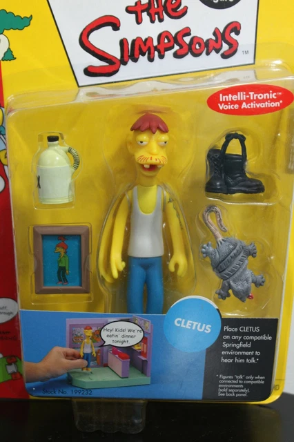 FIGURA DE ACCIÓN CLETUS Simpsons WoS 199232 World Springfield 2001 ...