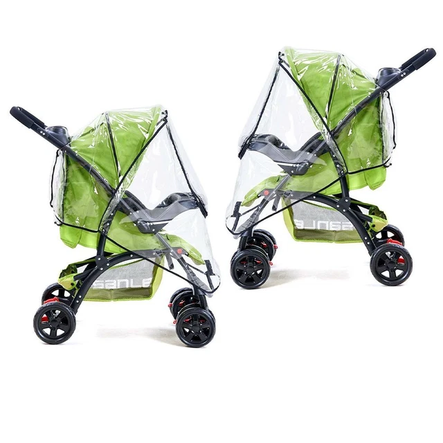 RAINCOAT BUGGY RAINCOVER Stroller Rain Cover Universal Pushchair Wind ...
