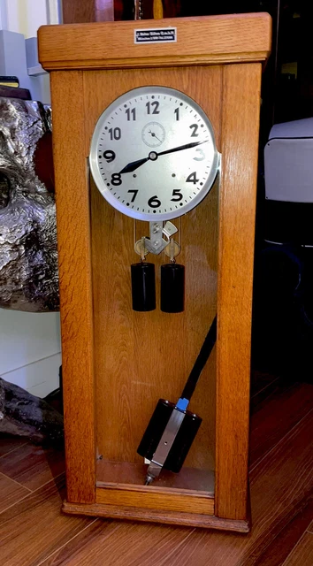 RARE ANTIQUE WEIGHT Driven Master Regulator Wall Clock by Carl Bohmeier ...
