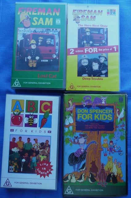 FIREMAN SAM & ABC Don Spencer for Kids VHS Video Tapes x 4 in Very Good ...