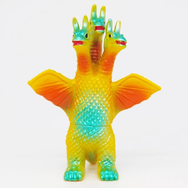 GODZILLA KING GHIDORAH Bullmark 2019 Sofubi Kaiju 10.5cm Tall Japanese ...