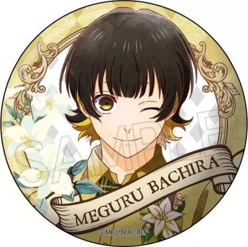 BADGES/PINS MEGURU BACHIRA "BLUELOCK Vintage Series -Throne- Can Badge ...