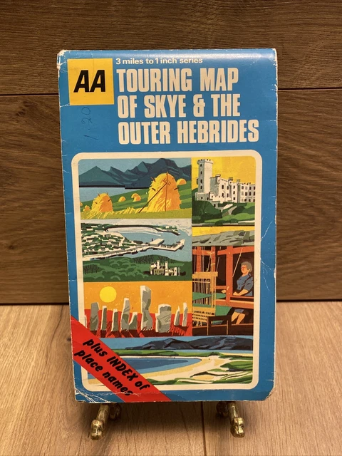 AA TOURING MAP of Skye & The Outer Hebrides 3 miles to 1 inch series ...