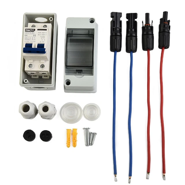 PV ISOLATOR SWITCH DC/AC 30A IP65 Disconnect Circuit Breaker For Solar ...