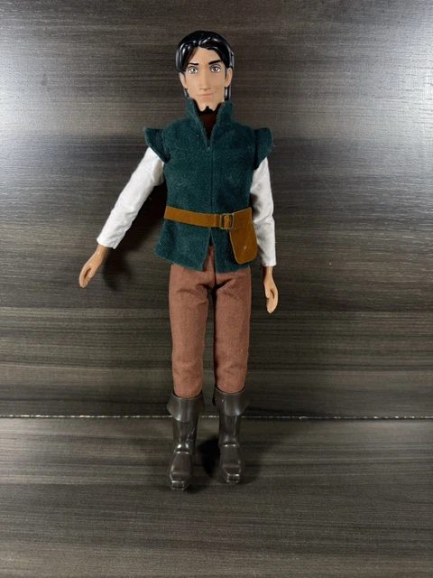 DISNEY STORE FLYNN Rider Eugene Tangled Doll Prince Rapunzel 12” Doll ...
