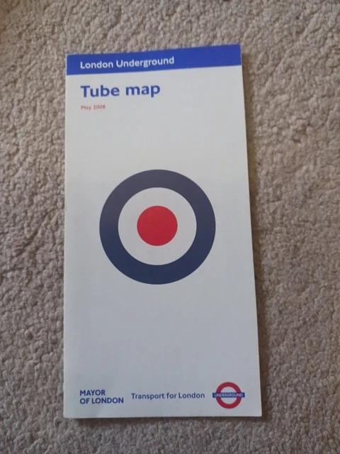 LONDON UNDERGROUND TUBE Map May 2008 £0.99 - PicClick UK