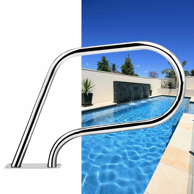 HAND RAIL LADDER Swimming Pool Handrail Rust-Resistant Stainless Free ...