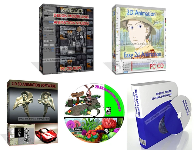 2D 3D GRAPHICS Animation Software Create Full Cartoons Modelling ...