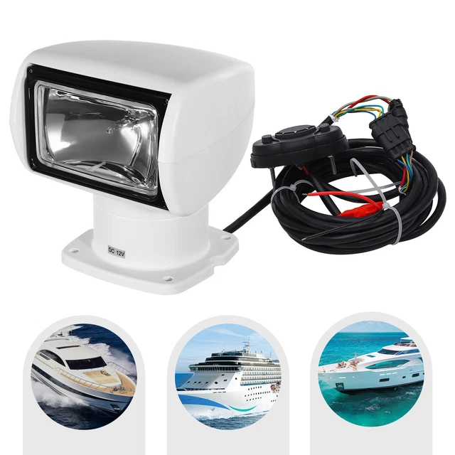 HALOGEN BOAT SEARCH Light,Boat Remote Control Spotlight,Boat Mounted ...