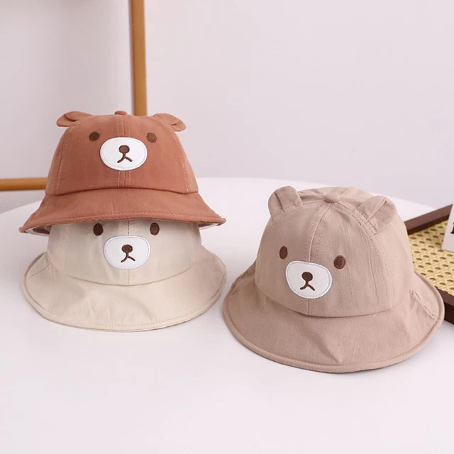 Ours De Dessin Animé Chapeau De Crème Solaire Casquette De Bassin Bébé