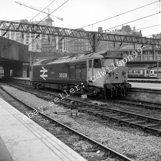 BRITISH RAILWAY NEGATIVE - BR Class 50 No. 50036 Victorious at ...