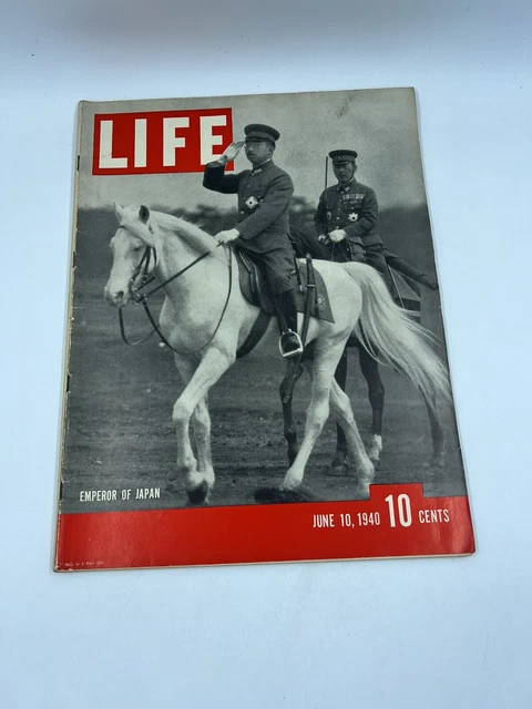 LIFE MAGAZINE JUNE 10 1940 Japan Emperor Hirohito WWII Battle of ...