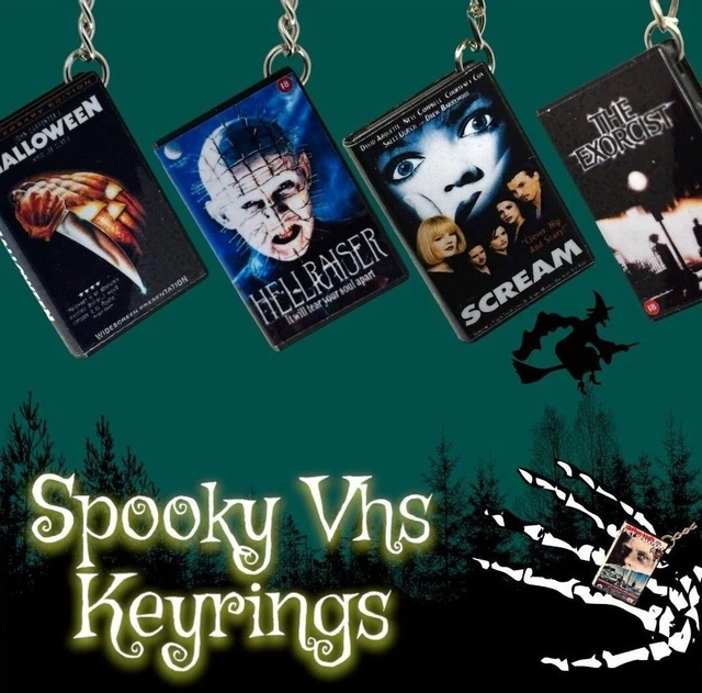 MINI VHS KEYRINGS 'Horror' Film Edition - Nostalgic Retro Film ...