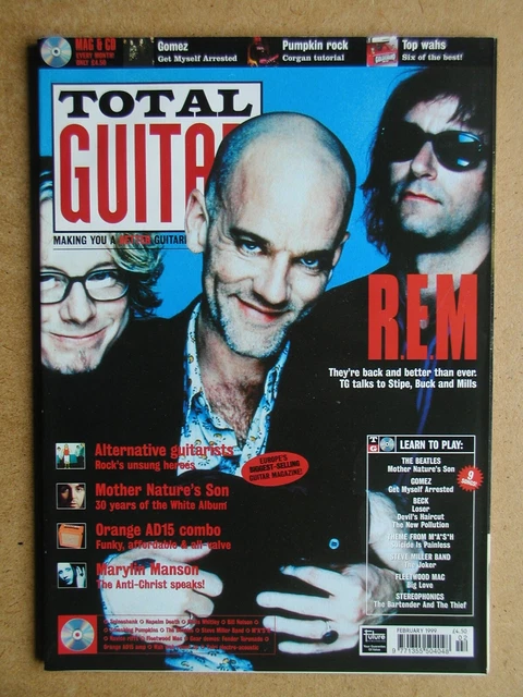 TOTAL GUITAR MAGAZINE. February 1999. No CD. R.E.M. etc £5.99 - PicClick UK