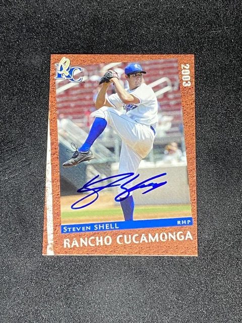 CARTE SIGNÉE DÉDICACÉE signée Steven Shell 2003 tribune rancho ...