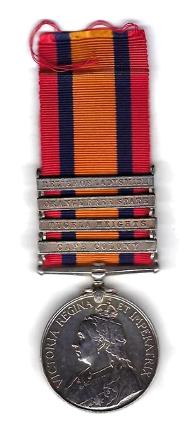 ORIGINAL BRITISH SERVICE Medal, Queen Victoria Boar Wars, South Africa ...