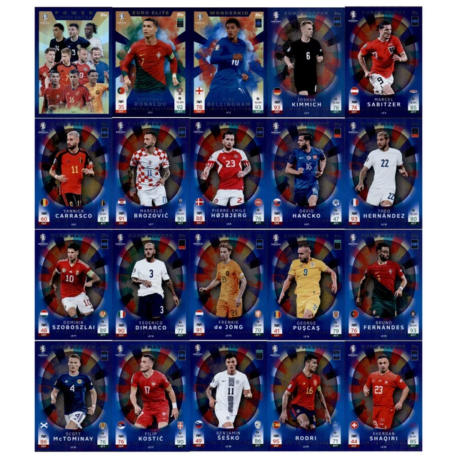 TOPPS MATCH ATTAX UEFA EURO 2024 Germany alle Limitiere Karten zum ...