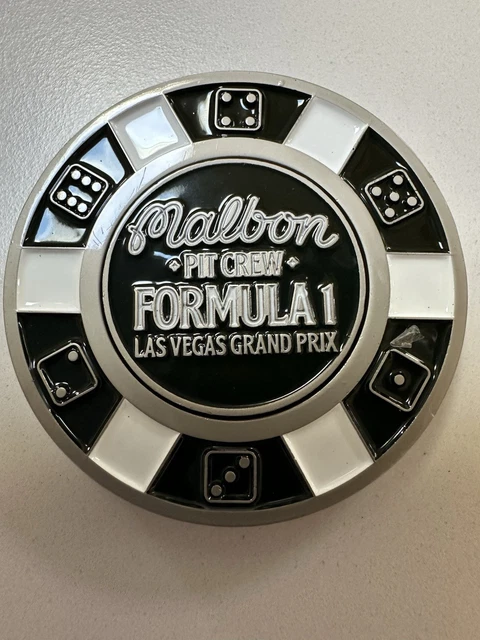 2024 FORMULA ONE F1 Vegas Grand Prix MALBON Golf Poker Chip Ball Marker ...