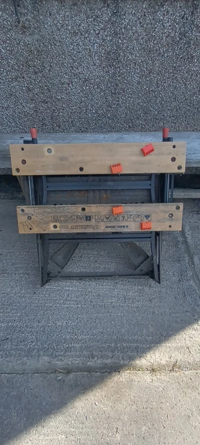 BLACK & DECKER WM626 Tough Dual Height Workmate Bench Vice Sawhorse ...