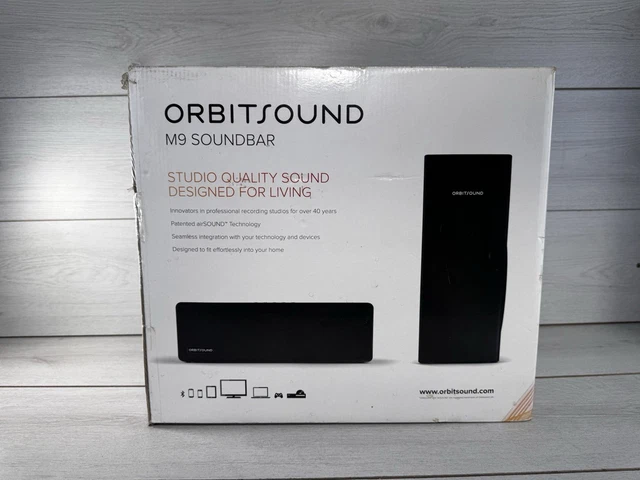 ORBITSOUND M9 BLUETOOTH Compact Spatial Soundbar with Sub Woofer 200 ...