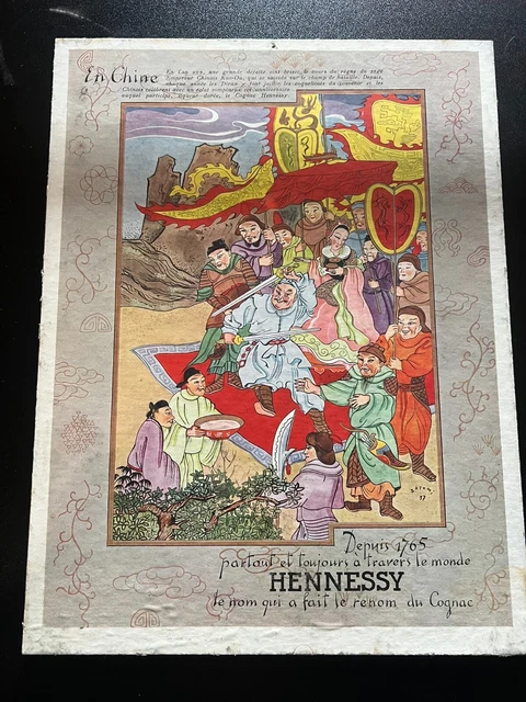PUBLICITE CARTON COGNAC Hennessy - Couleurs -Deco Vintage EUR 15,00 ...