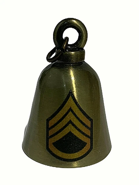 STAFF SERGEANT ARMY Military Rank Bronze Motorcycle Guard Bell Harley ...
