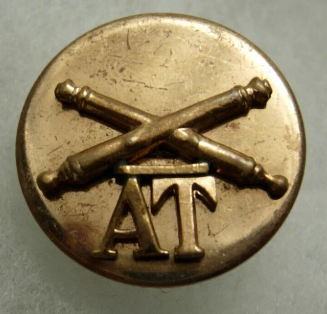 WW2 &AT& ANTI Tank Artillery Enlisted Collar Disk - US Army - Screw ...