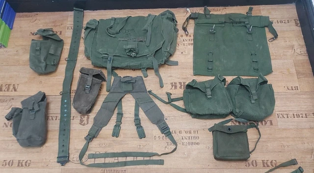 BRITISH ARMY 58 pattern webbing set £39.95 - PicClick UK