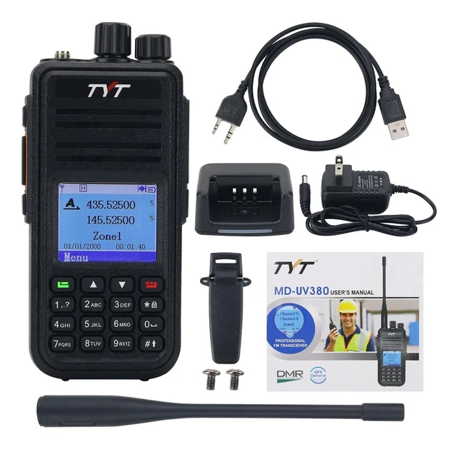TYT MD-UV380 DMR Digital Transceiver Ham Radio with Free Programming ...