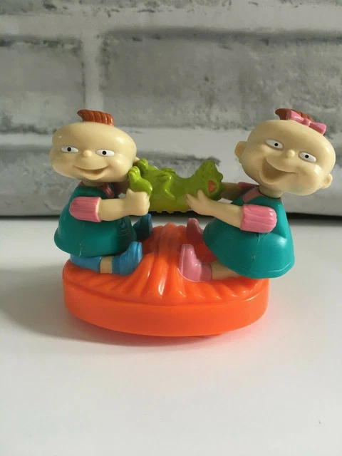 RARE BURGER KING Toy 1998 Rugrats Twin Wind Up Toy Phil & Lil Rug Rats ...