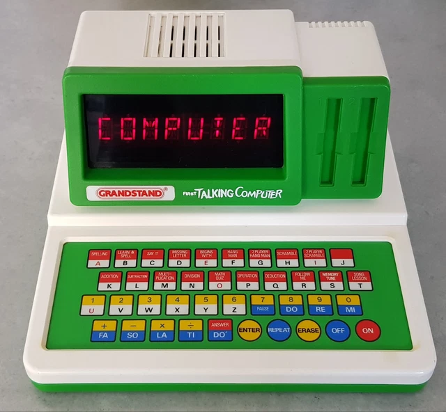 GRANDSTAND IQ BUILDERS - My First Talking Computer - Vintage 80s/90s ...