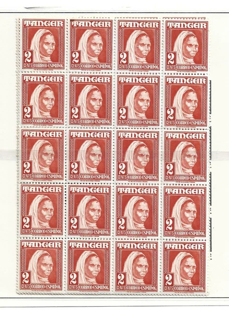 FORMER SPANISH COLONY Tangier Indigenous Types Valor year 1948 (FQ-239 ...