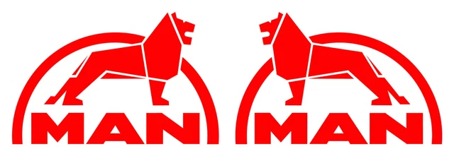MAN TRUCK LOGO Stickers Decal Graphic x2 £106.99 - PicClick UK