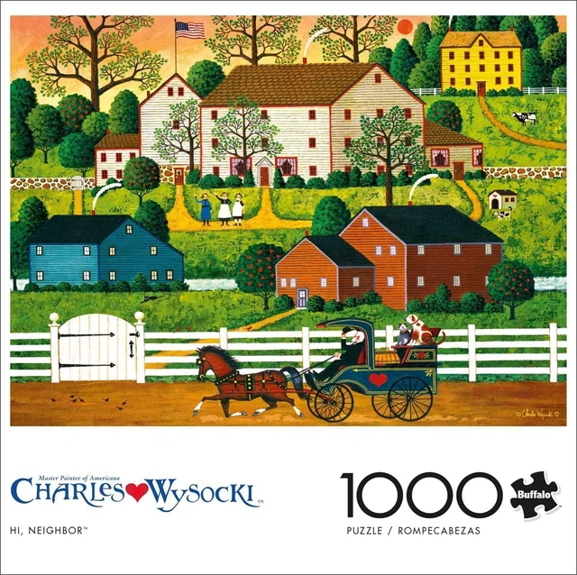 - CHARLES WYSOCKI - Hi, Neighbor! - 1000 Piece Jigsaw Puzzle $38.57 ...
