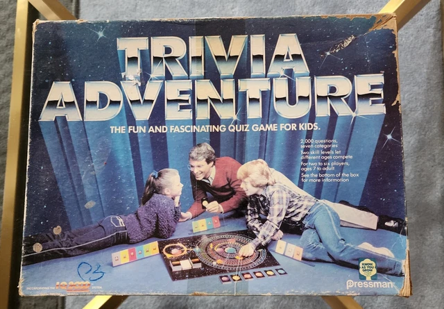 COMPLETE PRESSMAN VINTAGE 1983 Retro Trivia Adventure Board Game Open £ ...