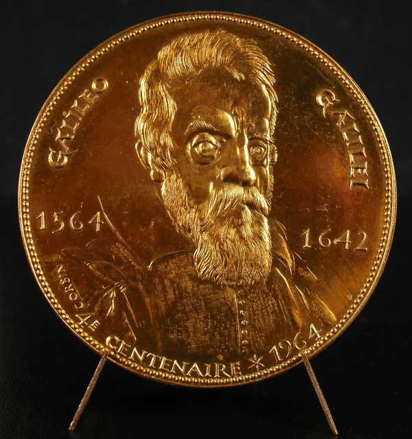 MÉDAILLE GALILÉE D'AP ottavio Leoni Mathématicien Astronome 1964 ...