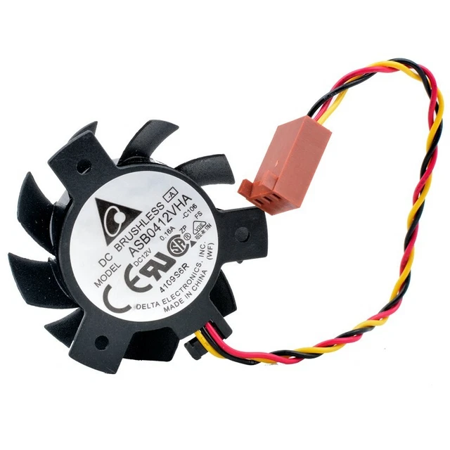 DELTA ASB0412VHA GRAPHICS card cooling fan 3Pin12v 0.16A #M2061 QL K2 ...