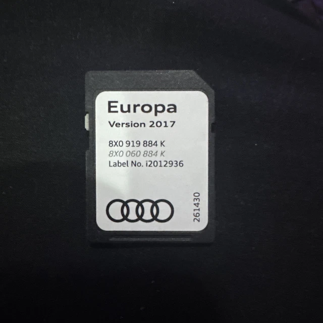 GENUINE AUDI A1 A6 A7 Q3 RMC Maps Sat Nav SD Card 2017 8X0919884K £18. ...
