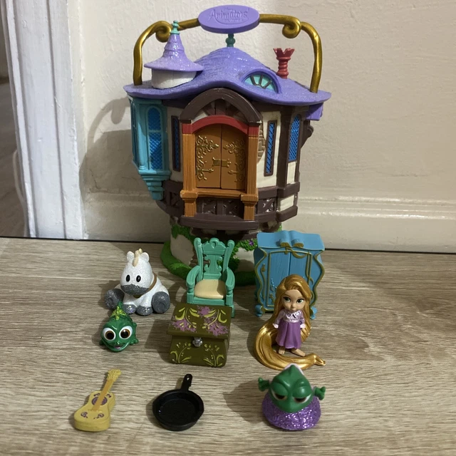 DISNEY ANIMATORS COLLECTION Littles Rapunzel tower playset + accessories Tangled £20.00 ...