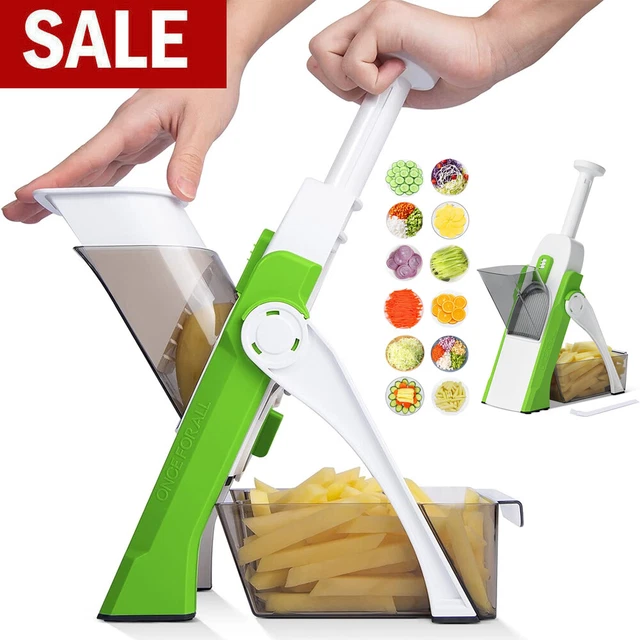 VEGETABLE SLICER SLICING Julienne Strip Dicing Stainless Steel Fruits ...