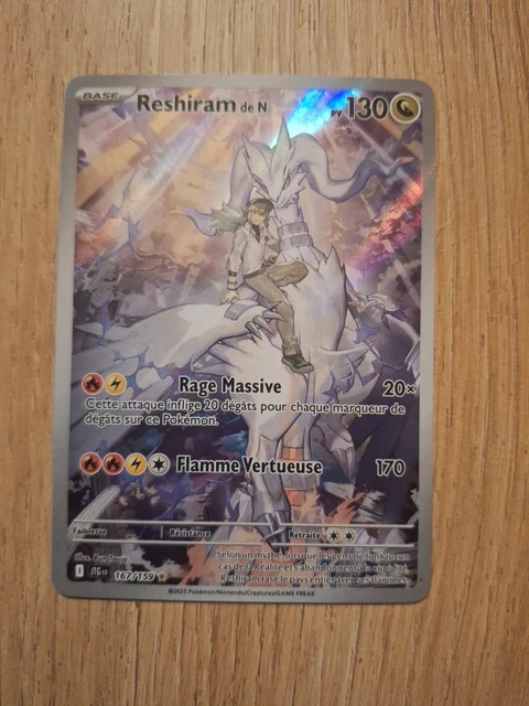 CARTE POKEMON RESHIRAM de N 167/159 AR Aventures Ensemble EV09 JTGFR EUR 90,00 - PicClick FR