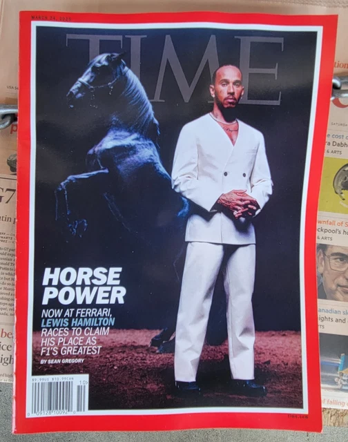 LEWIS HAMILTON TIME Magazine March 2024 Horse Power - Brand New Fast ...