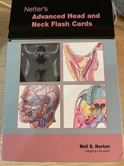 NETTER’S ADVANCED HEAD And Neck Flash Cards $25.80 - PicClick