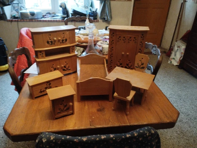 GROS LOT MAISON de poupée ancienne En Bois EUR 50,00 - PicClick FR