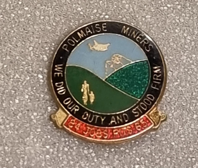 MINING MINERS STRIKE Badge, Murton Colliery Mechanics Never Forget £25. ...