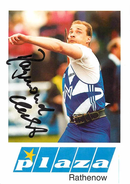 RAYMOND HECHT AUTOGRAMMKARTE Speerwurf DDR-Meister Deutscher Rekord EUR ...