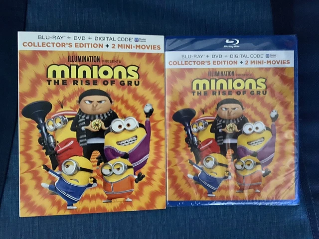 MINIONS: THE RISE of Gru (Blu-ray + DVD) Collectors Edition No Digital ...